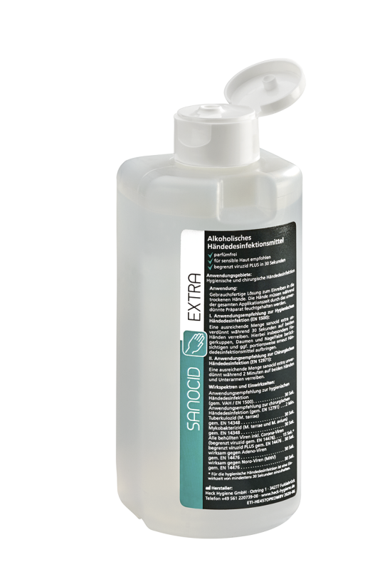 Sanocid Extra Händedesinfektion, begrenzt viruzid PLUS, 1 ...